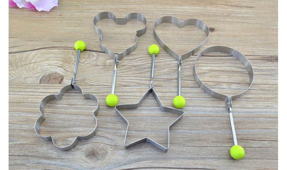 5pcs/Set Egg Mold Pancake Mould Ring Fried Cooking Shaper Kitchen Tools ...