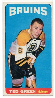 1964-65 Topps Tall Boy #32 Ted Green Boston Bruins | eBay