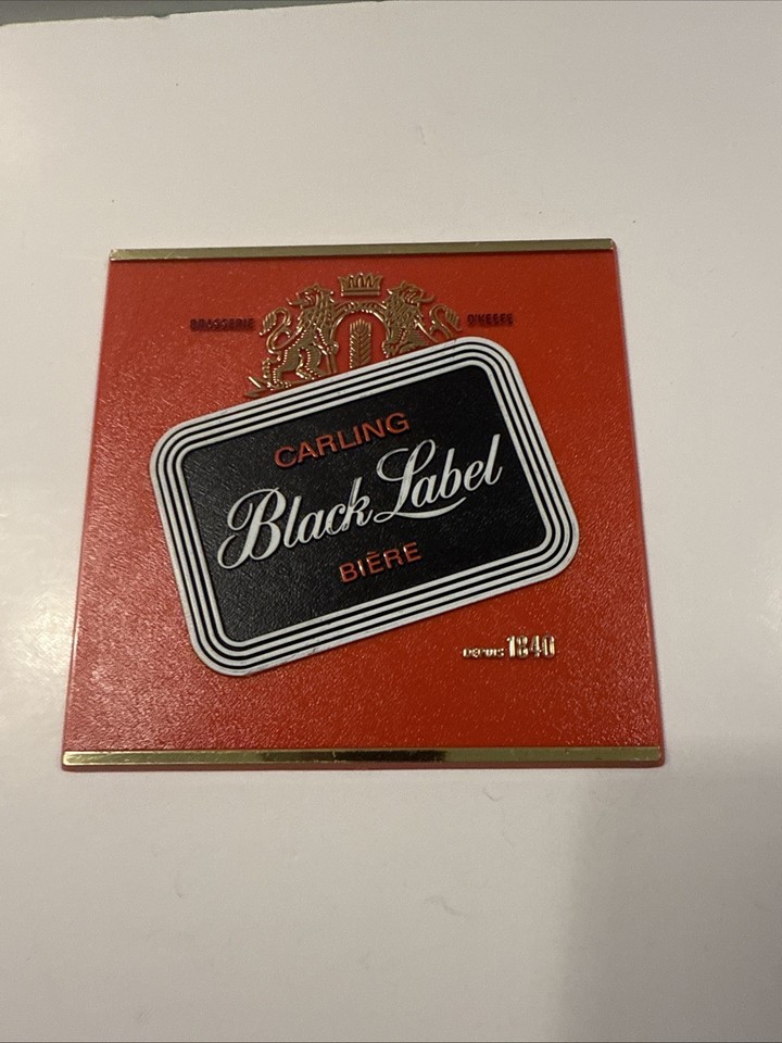 Vintage Carling Black Label Bière Plastic Bar Sign – Brasserie O’Keefe ...