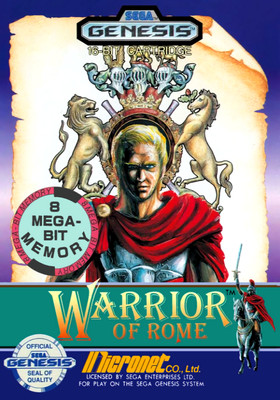Warrior of Rome Wall Art Print Sega Genesis Poster Pick a Size Lot Up ...