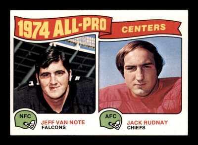 1975 Topps #204 Jeff Van Note/Jack Rudnay AP NM/NM+ X2712979 | eBay