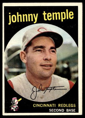 1959 Topps Johnny Temple #335 Cincinnati Redlegs | eBay