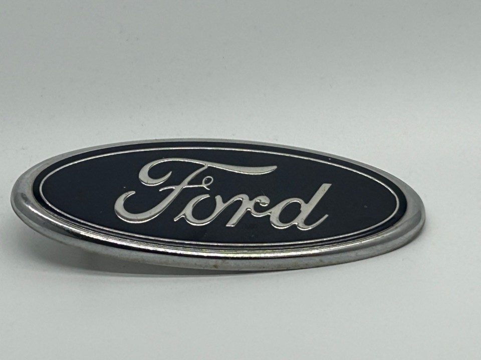 Vintage FORD Oval Chrome Grille Emblem Ornament Collectible | eBay
