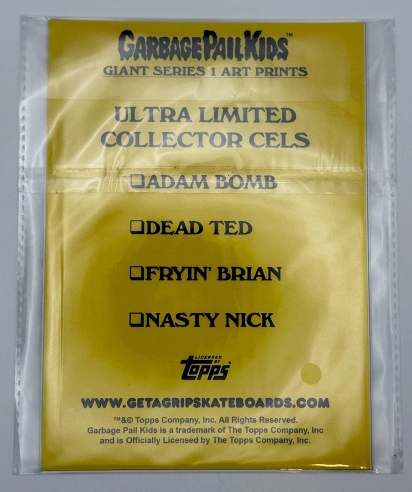 Topps Garbage Pail Kids DEAD TED #CC4/4 Ultra Limited Collector Cel Get ...