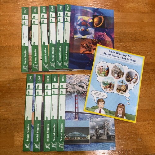 Social Studies 1062-1072 Set Ace Pace School Of Tomorrow Brand New READ ...