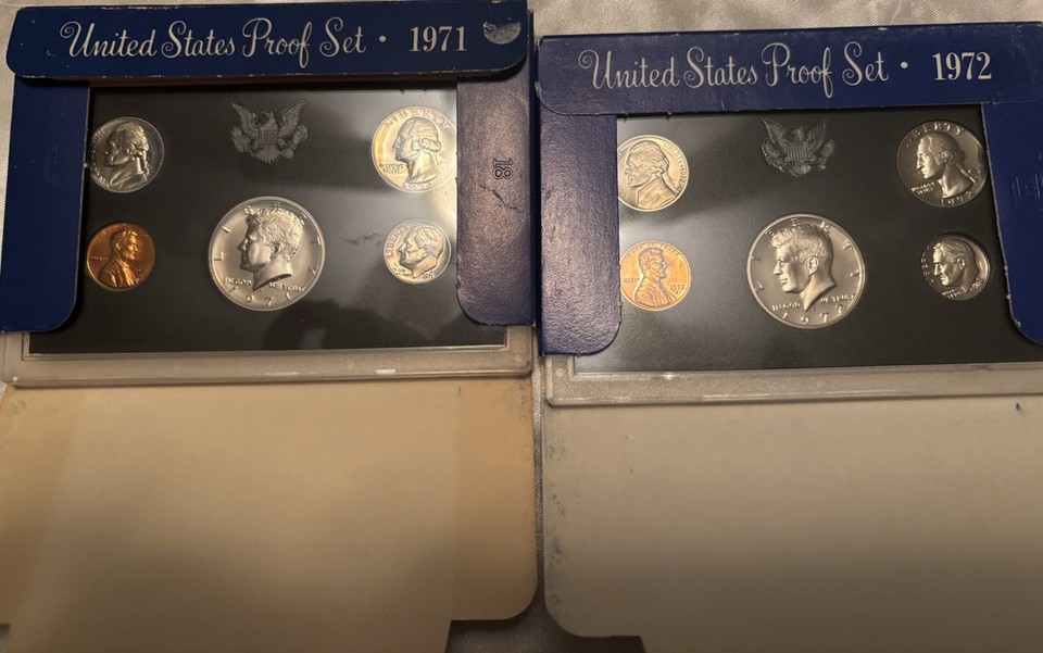 1971 & 1972 US Proof Set in OGP | eBay