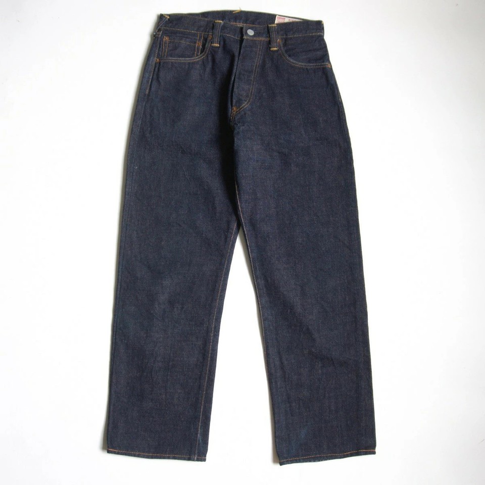 [Good Condition/Dark Blue] EVISU [LOT.2001 Denim Pants] 32×35 Evisu ...