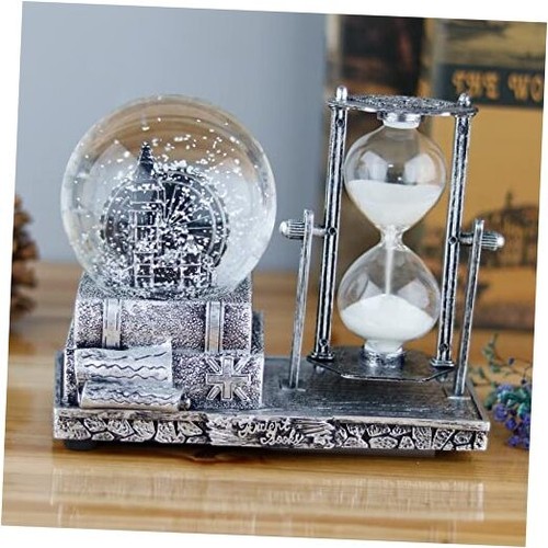 LED MusicCrystal Snow Globe， Sand Timer ，Hourglass,Home Silver Ferris ...