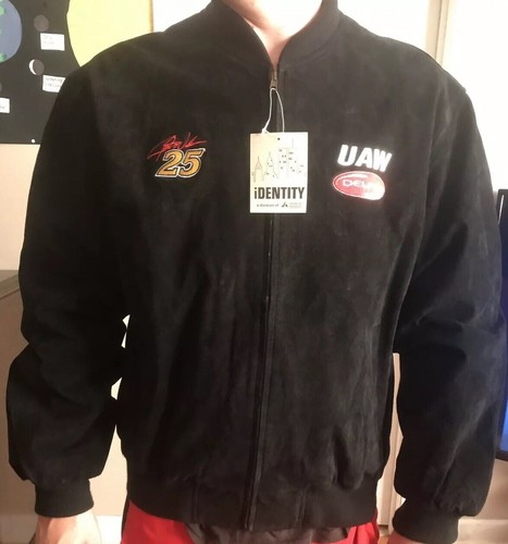 Uaw Delphi #25 Jerry Nadeau Genuine Leather Jacket Large | eBay
