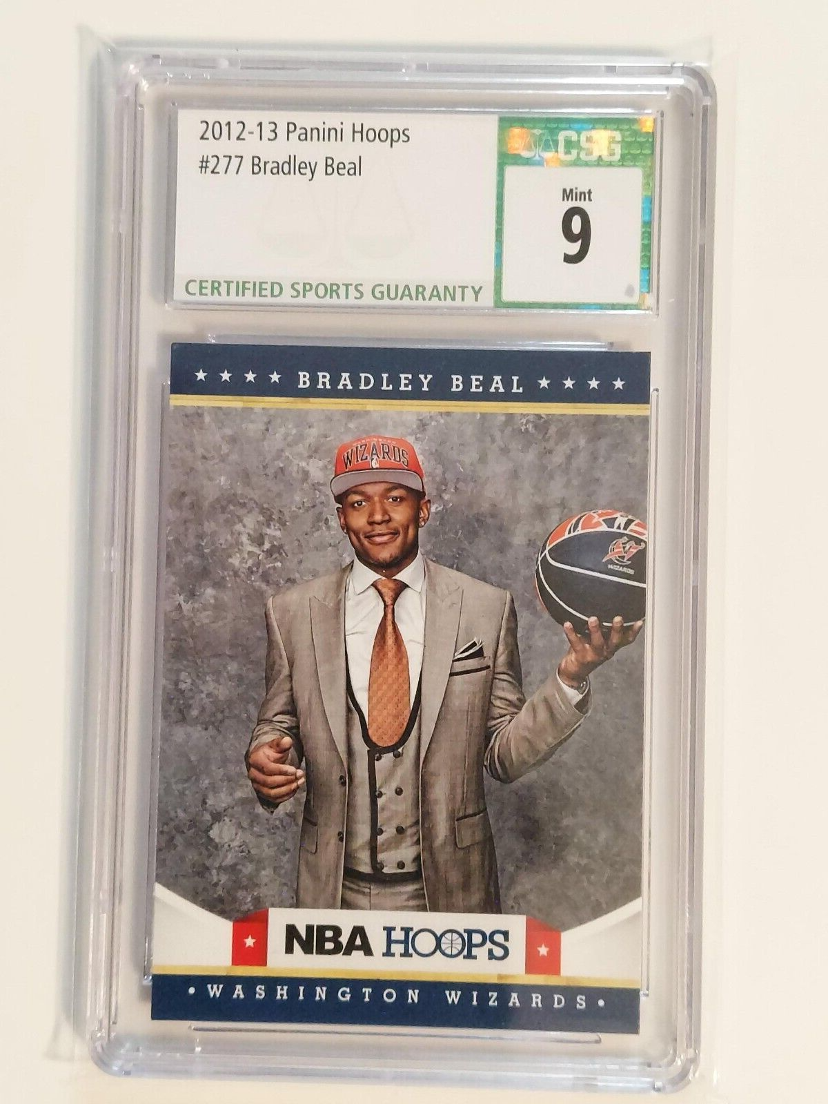 Bradley Beal Rookie Card 2012-13 Panini Hoops #277 CSG 9 POP= 19 (22 ...
