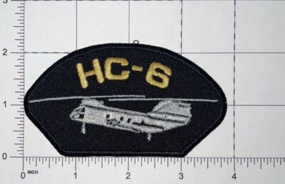 USN HC-6 Helicopter Combat Support Sq Patch Hook & Iron-On New A1207 | eBay
