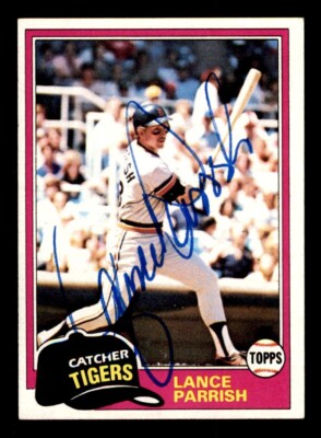1981 Topps Baseball #392 Lance Parrish Signed Autograph (No COA) *d2 | eBay