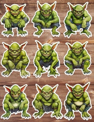 Green Goblin Die Cut Vinyl Stickers Set Scrapbooking Laptop Waterbottle ...