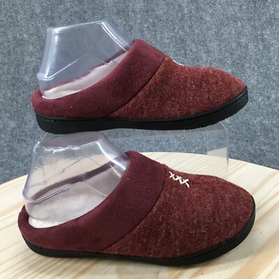 Isotoner Slippers Womens 7.5 Marisol Mule Clog Faux Fur Lined Slip On ...