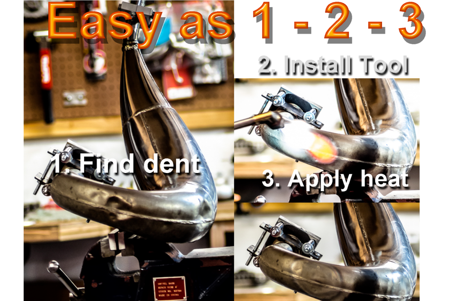 2-Stroke Pipe Repair Kit - Dent Removal Tool - Don't Replace pipe ...