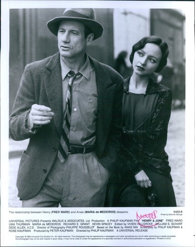 1990 Photo Actor Henry & June Fred Ward Maria De Medeiros Biography ...