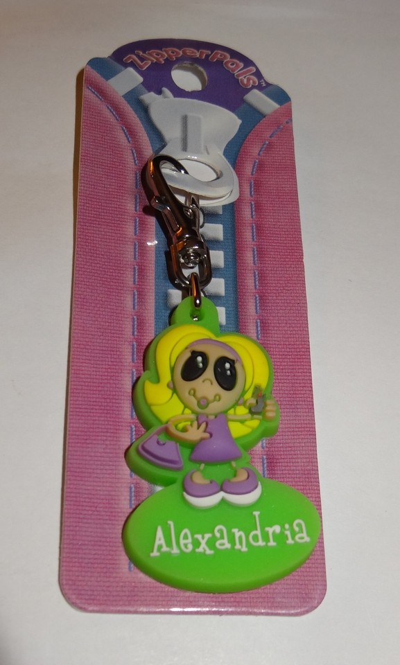 Zipper Pulls Kids Name Tag Zipper Pals ID Charm Backpack Bag Choose ...