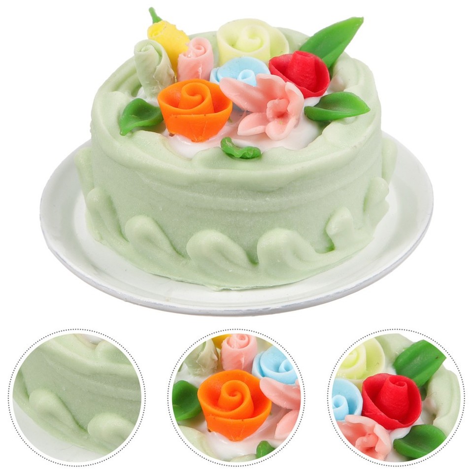 Fake Cakes Decorative Props Dollhouse Food Model Toy Decorations | eBay UK