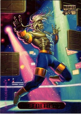 Vintage 1994 Marvel Masterpieces Metalhead Card 75 X-Men 2099 G ...