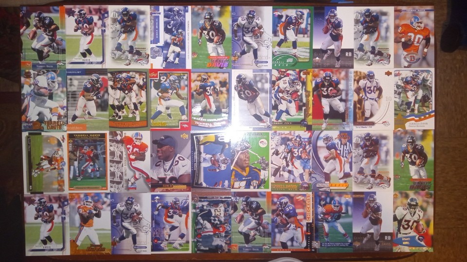 TERRELL DAVIS (200) CARDS LOT WITH INSERTS, RARE SPX DIE CUT + MORE ...