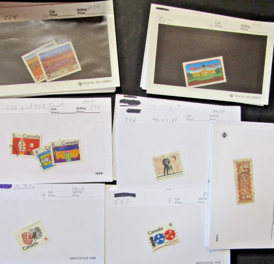 Canada Stamps lot in 102 cards new/used sold by weight 2 lb RB58 | eBay