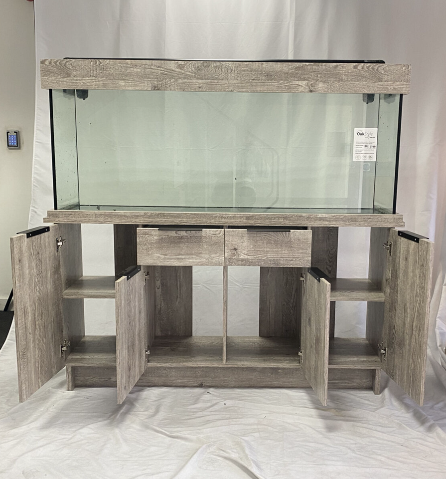 Ex Display Aqua One Oakstyle 300L Urban Fish Tank Aquarium with LED 5ft ...