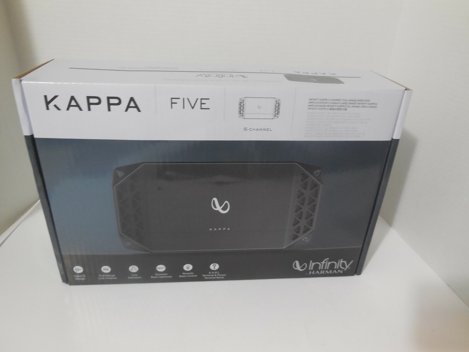 New Infinity Kappa Five 5-channel car amplifier 75 watts RMS x 4 at 4 ...