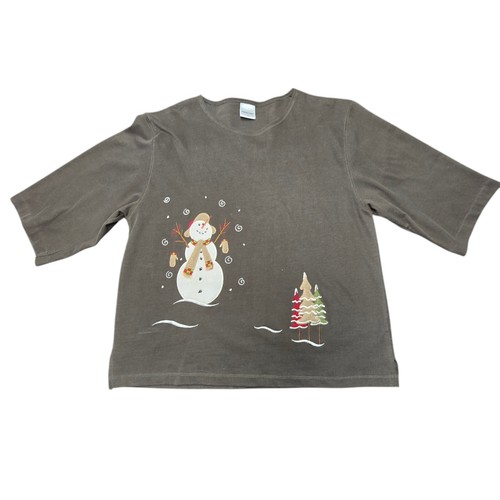 Decorated Originals 3X Womens Shirt W/ Snowmen Christmas Party | eBay