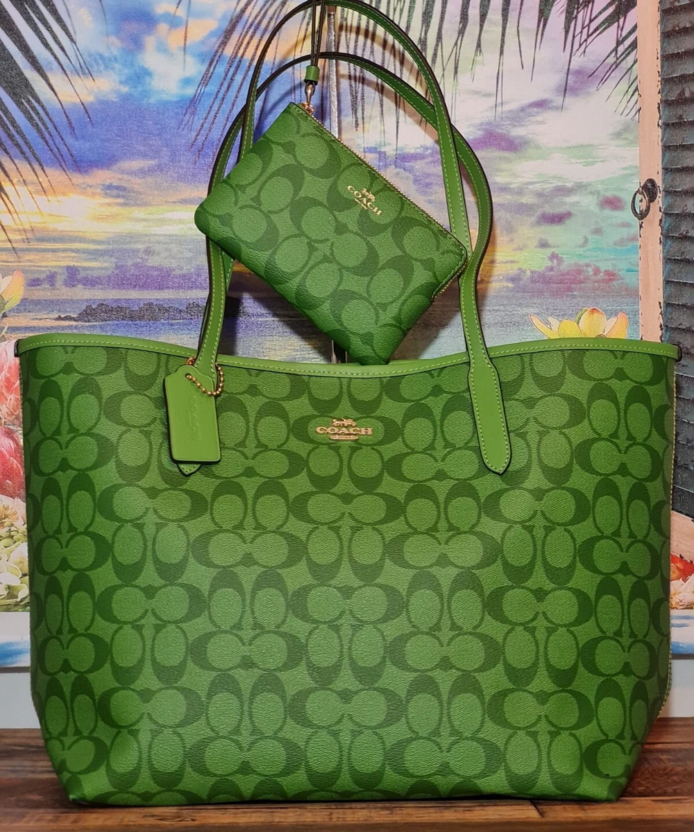 Coach City Tote In Blocked Signature Canvas syamanah.com