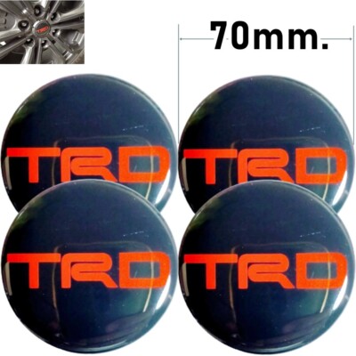 Z27 70mm X 4pcs Stickers Resin Reflect Logo Decals Emblem Wheels Center ...