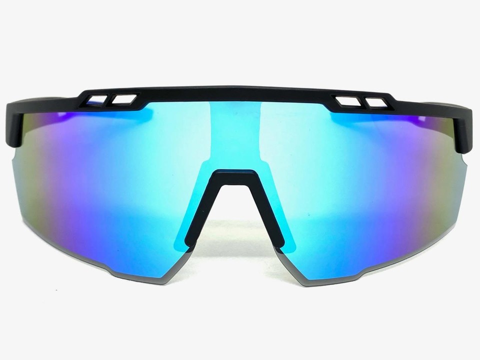 Classic SPORTY WRAP AROUND Biker Cycling Fishing Shield SUNGLASSES Big ...