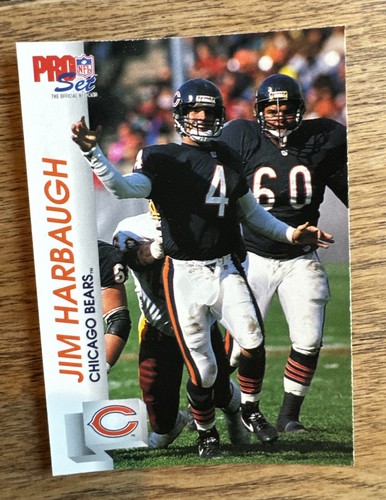 JIM HARBAUGH (Chicago Bears) 1992 PRO SET CARD #449 | eBay