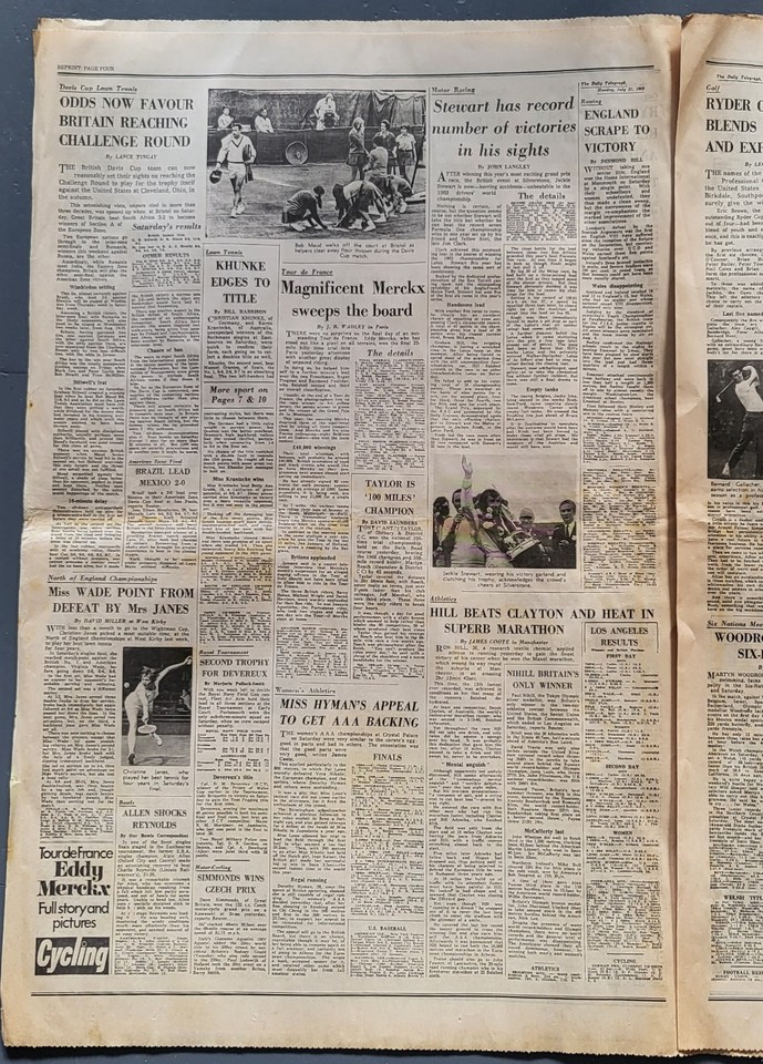 DAILY TELEGRAPH NEWSPAPER 21 JULY 1969 . APOLLO 11 MAN ON THE MOON ...