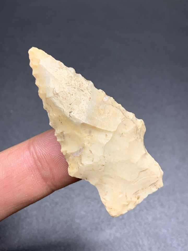 Authentic Kirk Stemmed Arrowhead From Central Kentucky Glossy Tan Chert ...