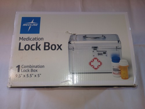 Medline Medication Lock Box Programmable Combination & Removable Tray Fr Ship | eBay