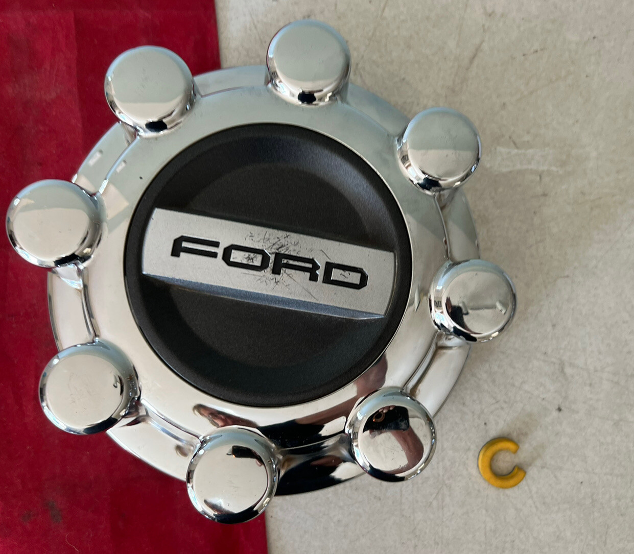 #C (1) 17-25 Ford F250 F350 SD Wheel Center Cap HC3C-1A096-KCC or KCB 3 ...