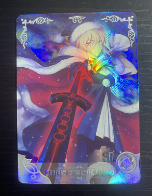 Artoria Pendragon Santa Alter SR Foil Card Fate Grand Order FGO Goddess ...