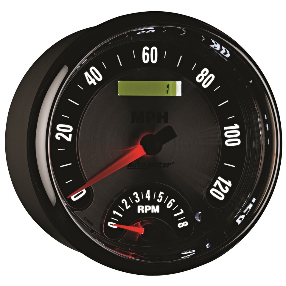 Autometer 1295 American Muscle Tach/Speedometer Combo 5" 120 Mph 8000 ...