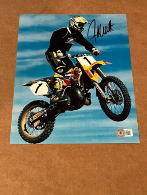 JEREMY MCGRATH SIGNED 8X10 PHOTO BECKETT BAS MOTORCROSS SUPERCROSS #4 ...
