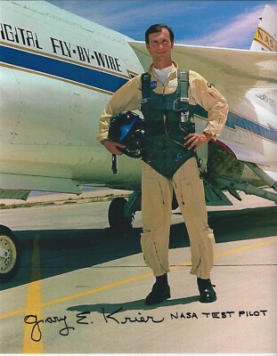 GARY KRIER Astronaut NASA Test Pilot Signed 8 x 10 Photo FREE SHIPPING ...