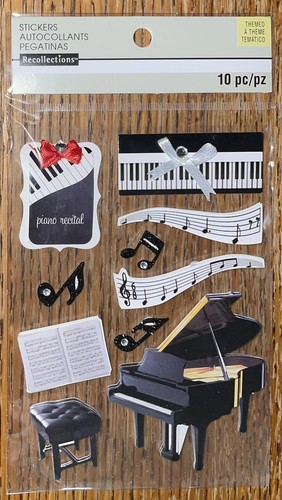 Recollections 3D Piano Recital music book keyboard Notes Sheet ...