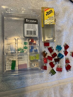 Lot of 46 Blade, J Case Automotive Fuses from Buss, Littlefuse | eBay