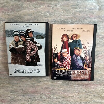 Grumpy Old Men & Grumpier Old Men DVD Lot (Jack Lemmon, Walter Matthau ...