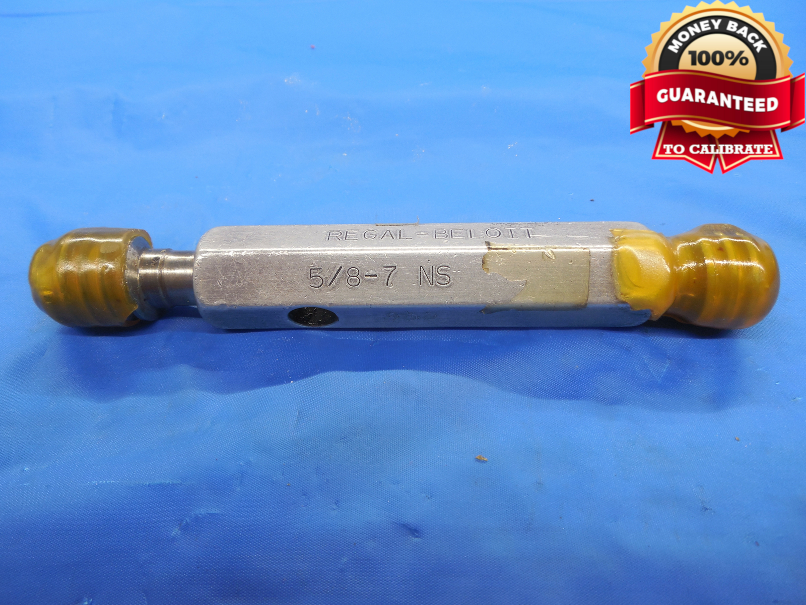 5/8 7 NS THREAD PLUG GAGE .625 GO NO GO P.D.'S = .5720 & .5805 UNS 5/8 ...