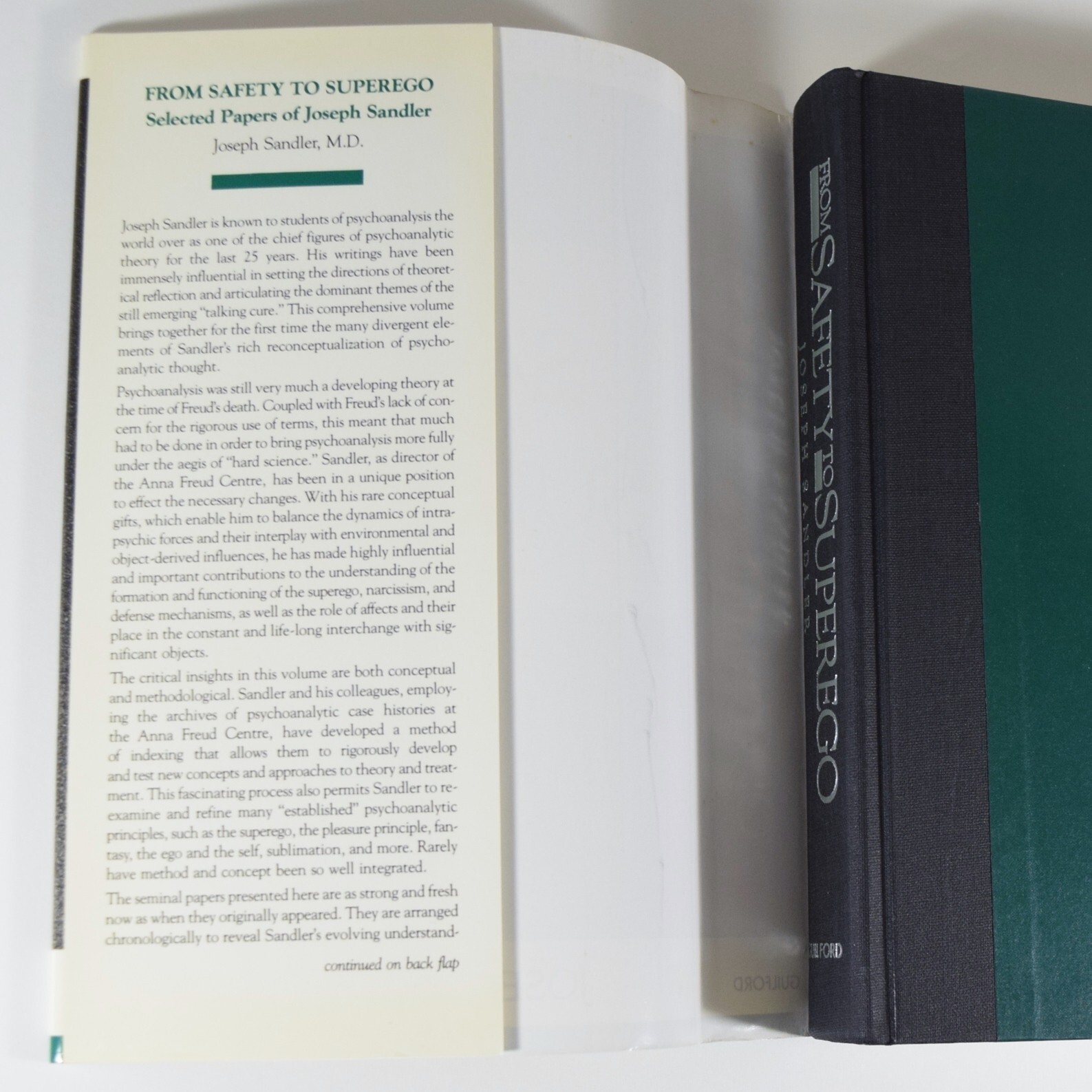 The Guilford Psychoanalysis Ser.: From Safety to Superego : Selected ...