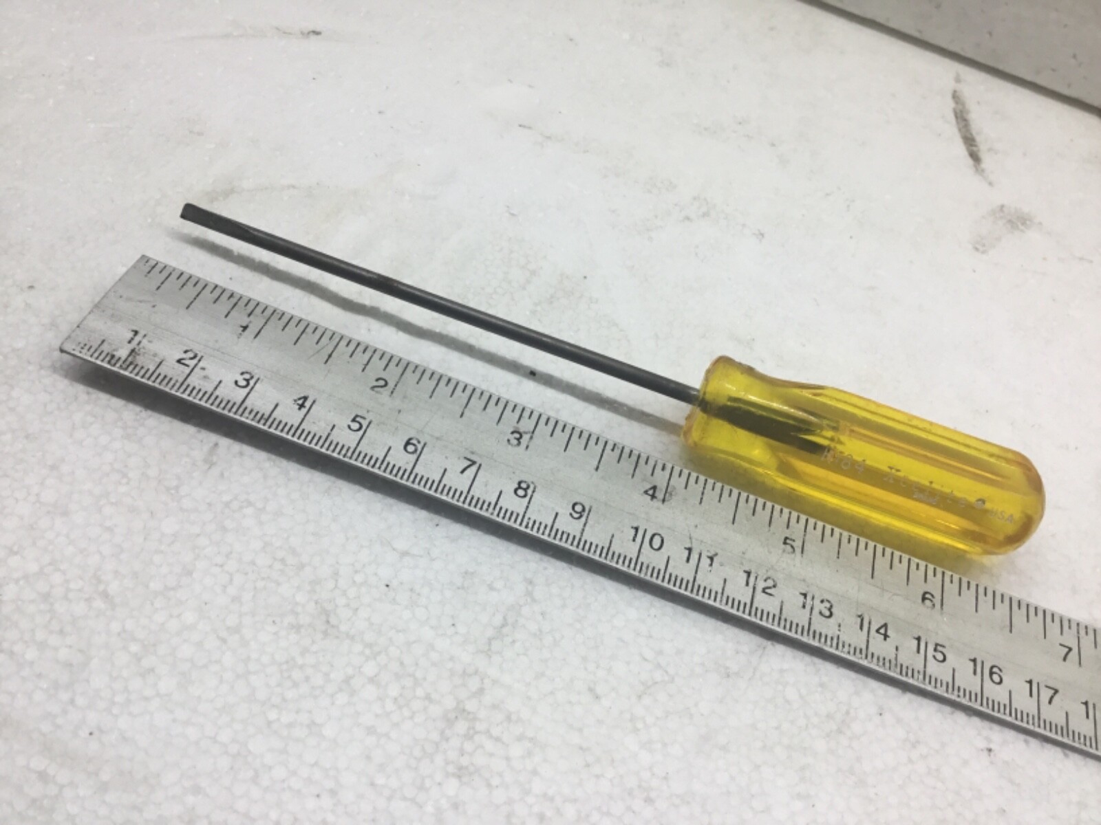 Xcelite straight blade screwdriver yellow round shank r184 | eBay