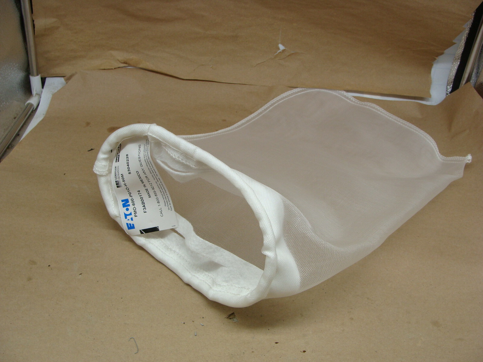 LOT OF 6 EATON PMO-600-P01O-H-50M NYLON MESH FILTER BAGS F3AB00174 ...