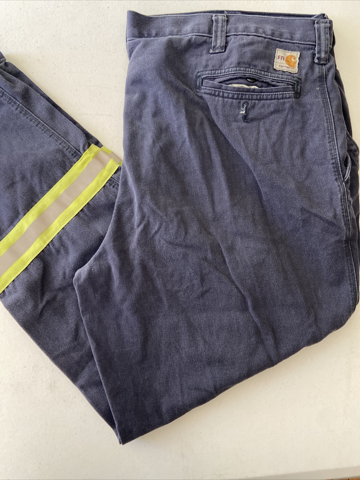 Carhartt FR 44x32 Flame Resistant Navy Blue Work Pants 63685-20 HiVis ...