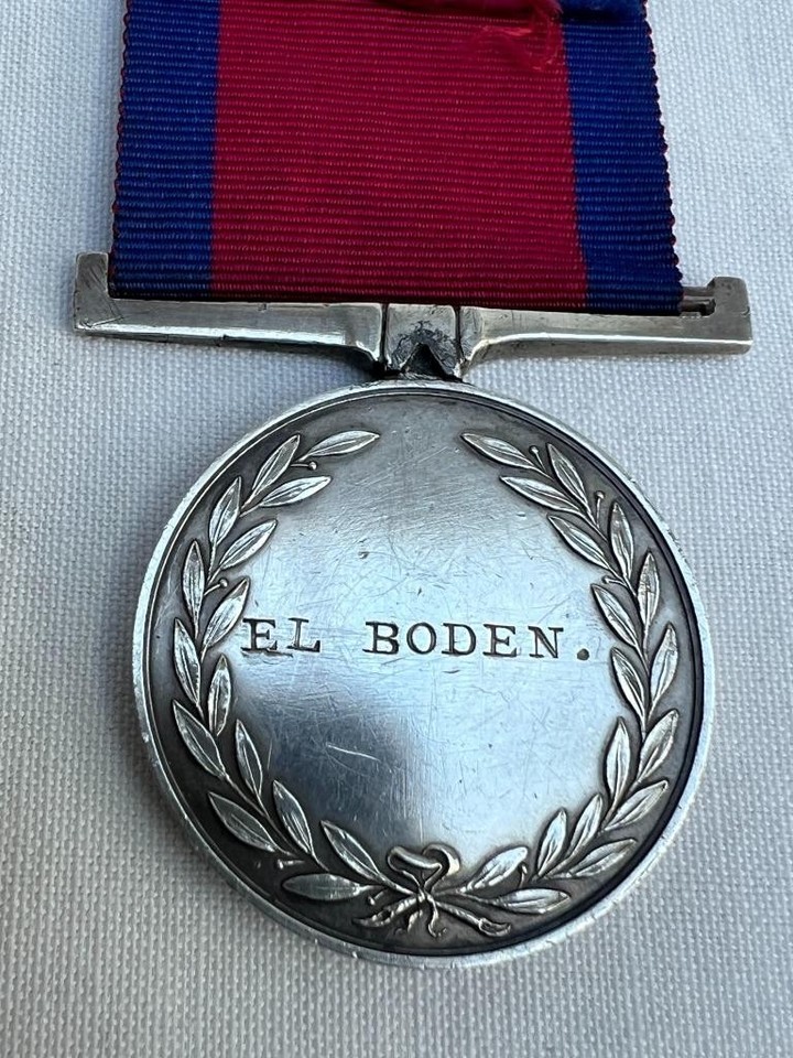 Victorian Full Size 77th Foot Regiment Peninsula El Boden War Medal ...