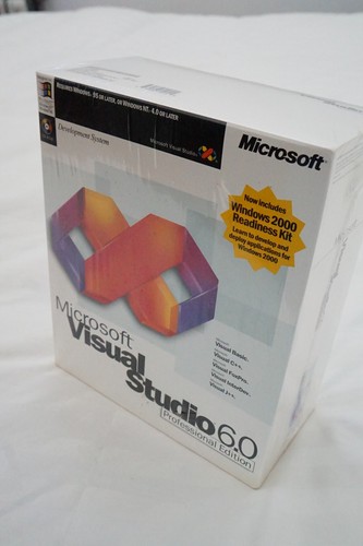 NEW Microsoft Visual Studio Professional 6.0 6 PRO FULL VERSION BASIC ...